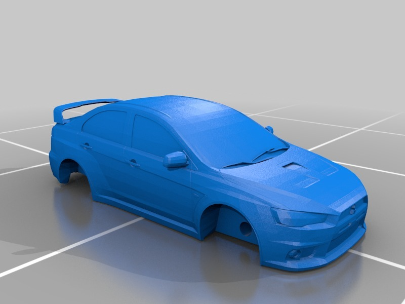 Archivo 3D gratis Mitsubishi Lancer Evolution・Plan para descargar y imprimir en 3D・Cults
