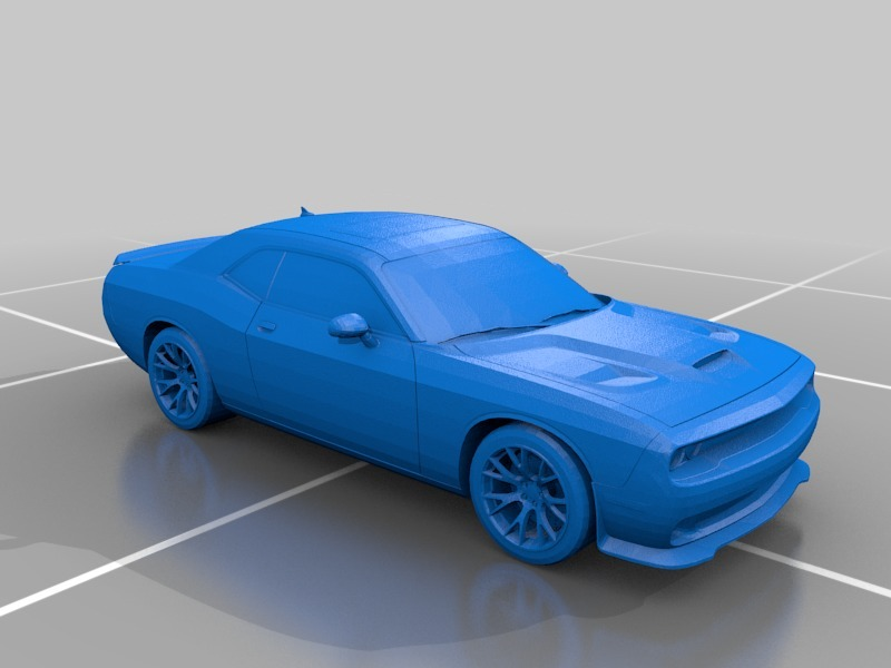 Archivo 3D gratis Dodge Challenger Versión Hellcat・Diseño de impresión ...