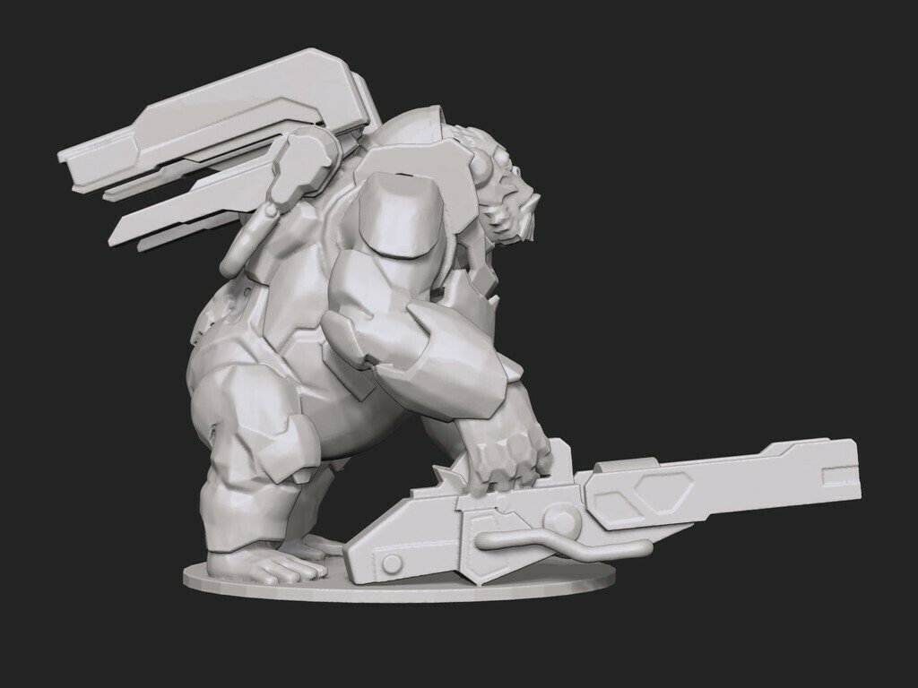 Free 3D file Winston from Overwatch・Design to download and 3D print・Cults