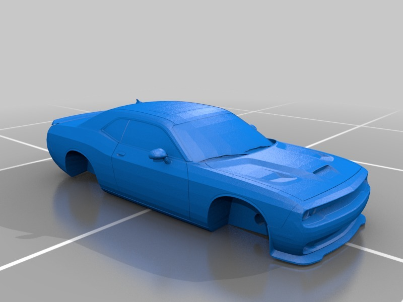 Archivo 3D gratis Dodge Challenger Versión Hellcat・Diseño de impresión ...
