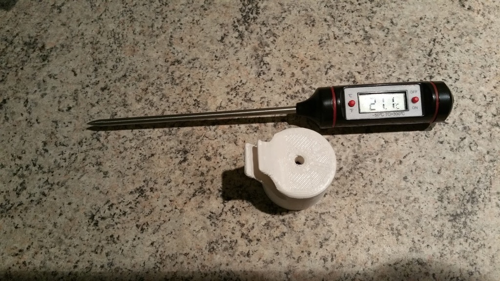 Free 3D file cooking thermometer support・3D printer model to download・Cults