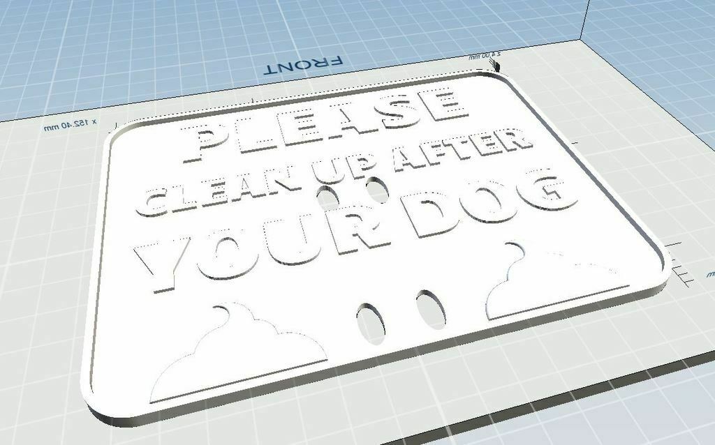Free 3D file Yard Sign for dog owners・3D print model to download・Cults