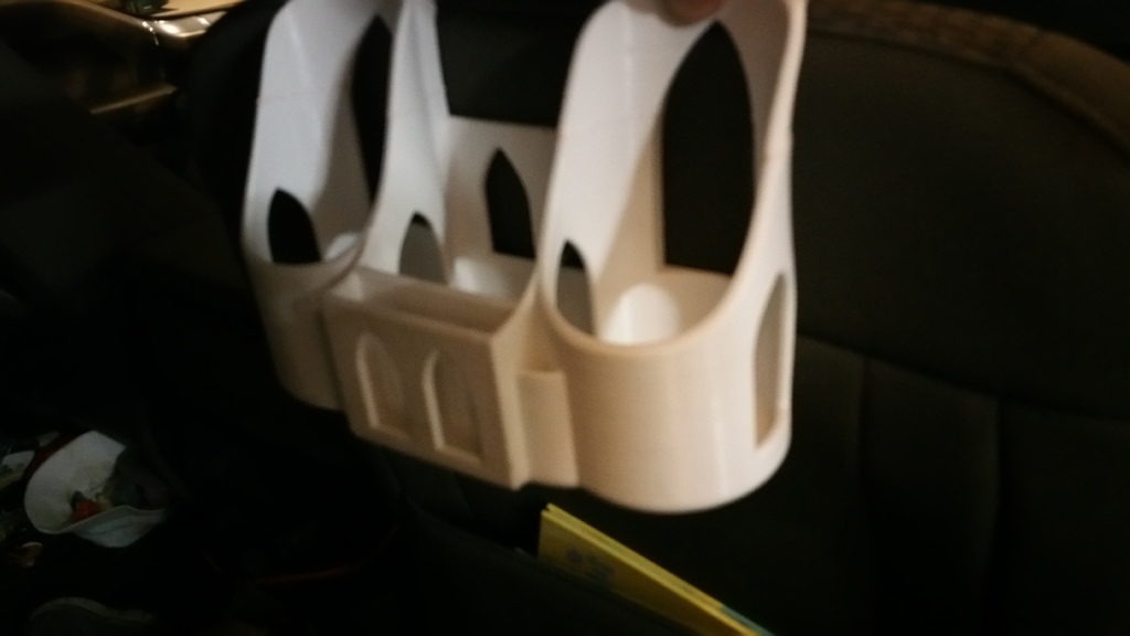 3D file Back of headrest cup holder/organizer・3D printer design to ...