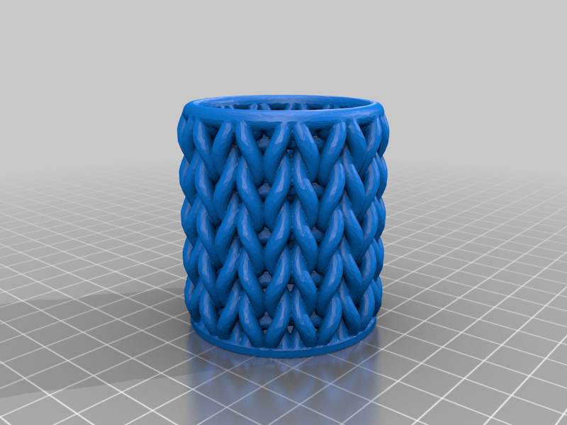 Free 3D file Knitted Cylindrical Containers・3D print object to download ...