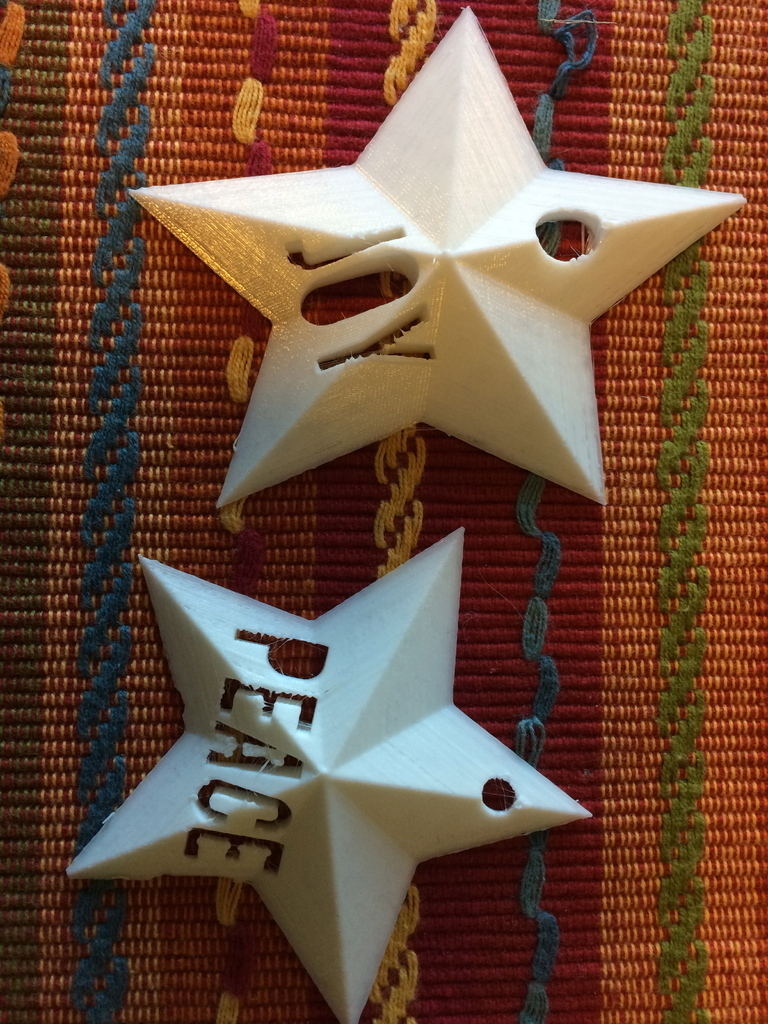 Free 3D file Peace Star・3D print model to download・Cults
