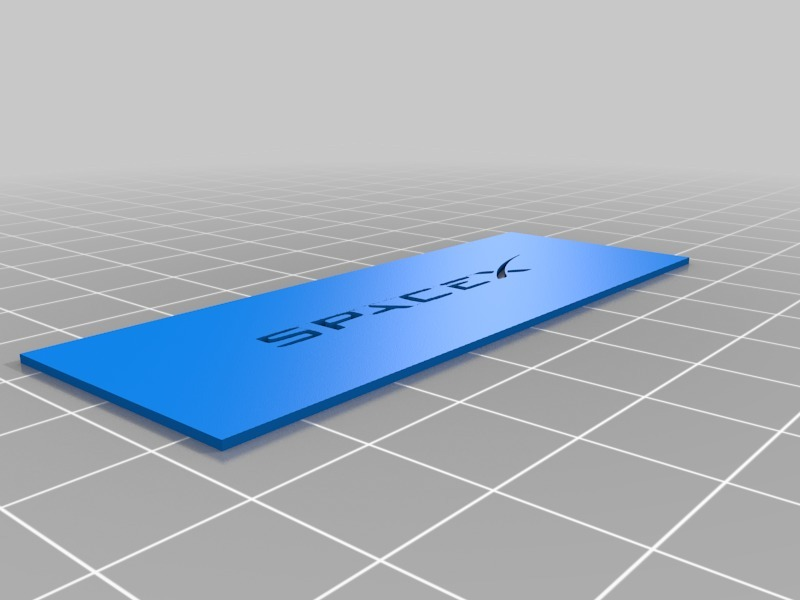 Free 3D file SpaceX Logo Stencil・3D print object to download・Cults