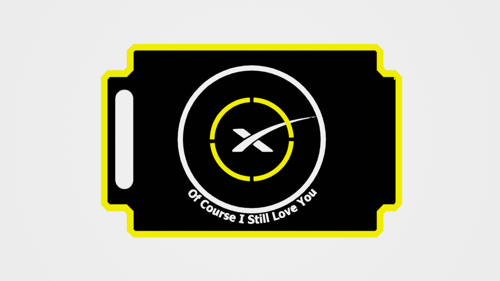 Free 3D file Space X Drone Ship OCISLY Key Chain・3D print object to ...