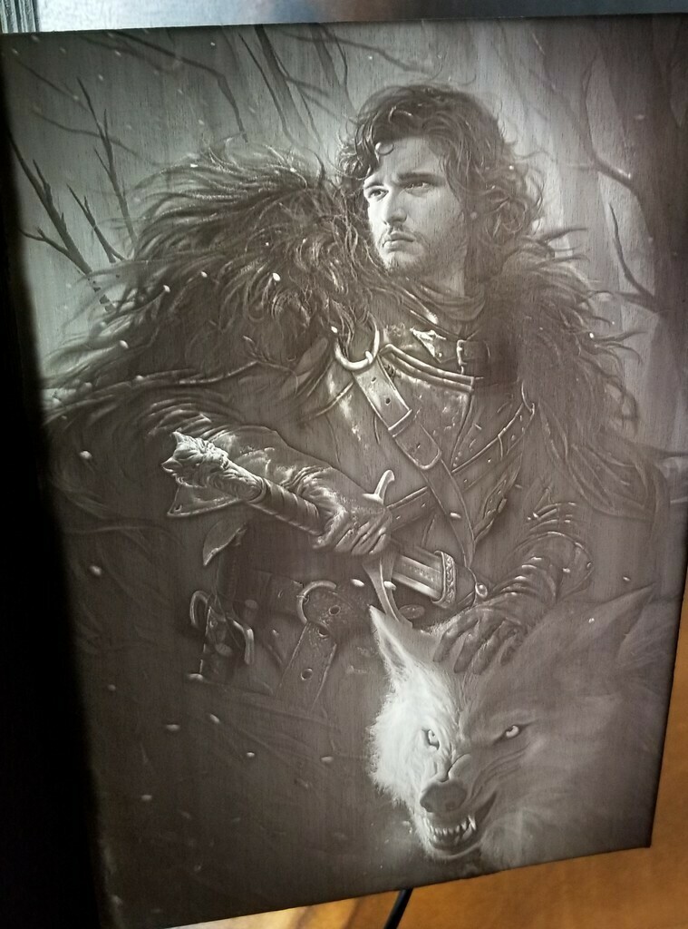 Free 3D file Jon Snow and Ghost Lithophane・Template to download and 3D ...