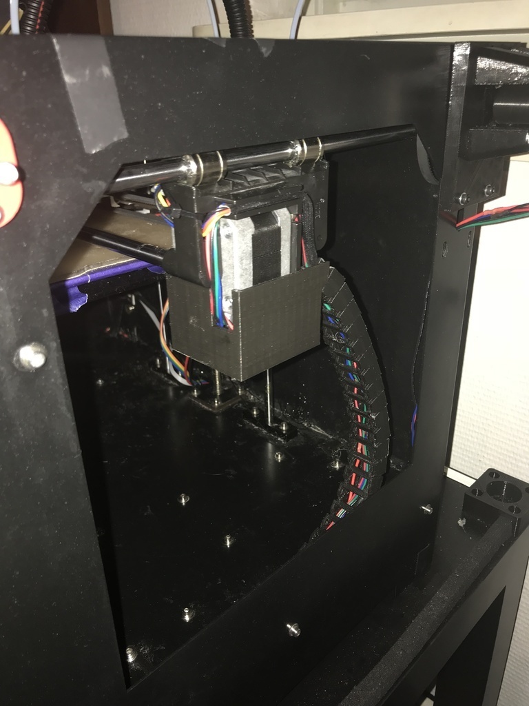 Free 3D file Stepper cooling and chain mount for X-axis cable chain・3D ...