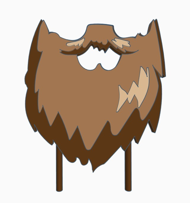 Free 3D file Beard Cake Topper・3D printer design to download・Cults