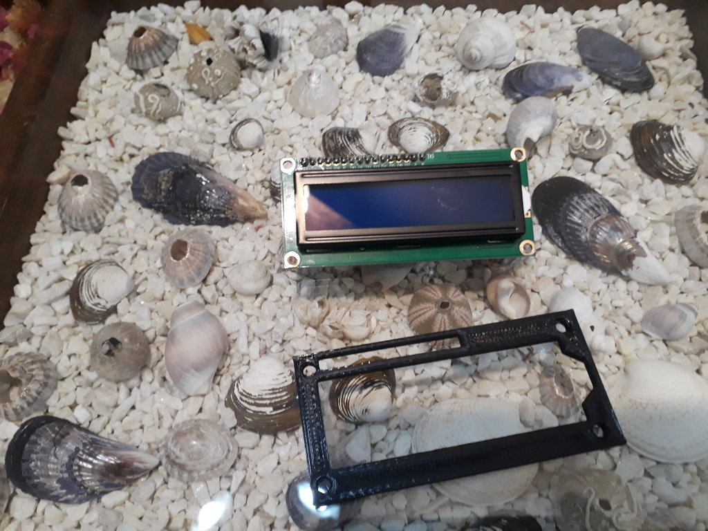 Free 3D file LCD 2x16 Display back mounting plate・Template to download ...