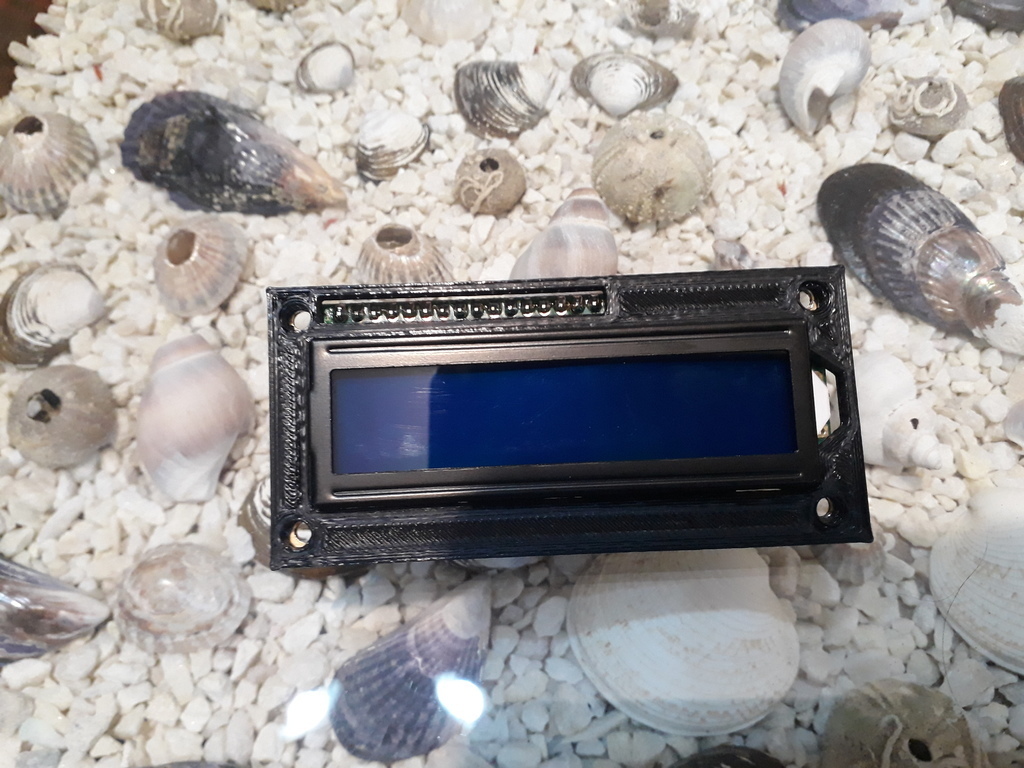 Free 3D file LCD 2x16 Display back mounting plate・Template to download ...