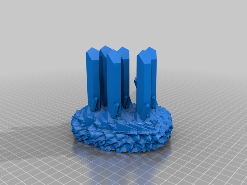 Free 3D file Bunch of crystals transparent・Object to download and to 3D ...