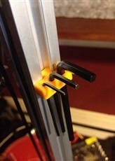 Free 3D file hex key holder for t-slot: twister edition・3D printable ...