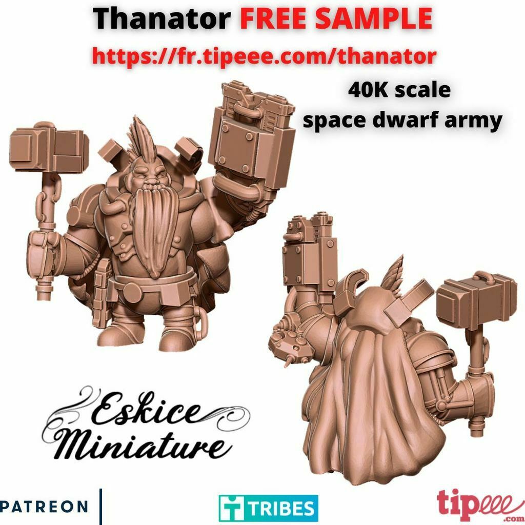 Free 3d File Thanator Free Sample 35mm By Eskice Miniature Aron 🆓・3d Printable Object To 
