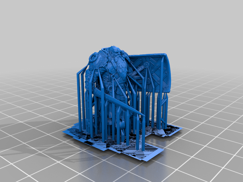 Free STL file Dwarf with Sword 32 mm PRESUP・3D printing idea to ...