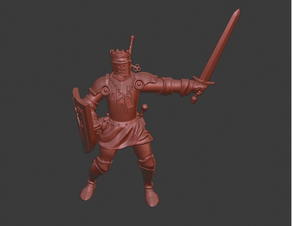 Free STL file Bretonnian Knight 32mm PRESUP ⚔・3D print object to ...