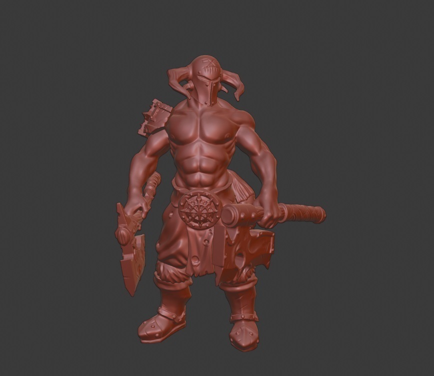 Archivo STL gratuito Guerrero del Caos 32mm PRESUP・Design para ...