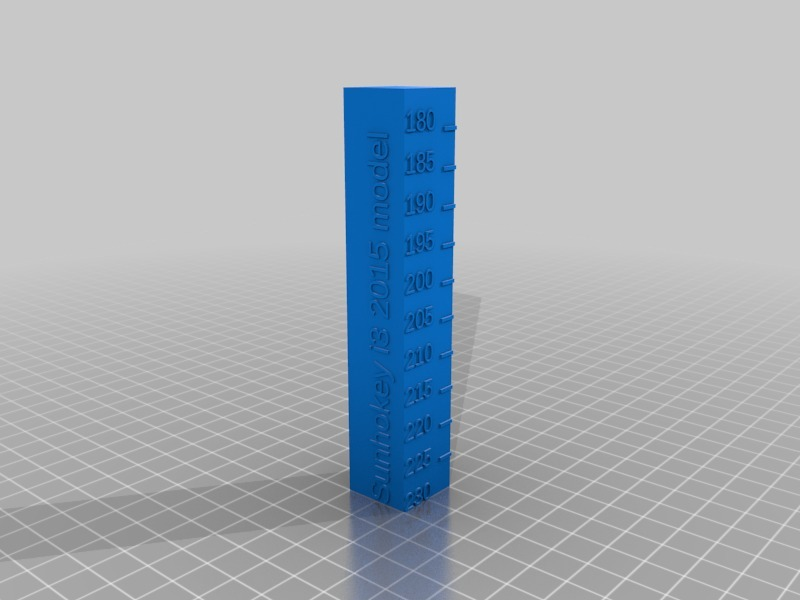Free 3D file Sunhokey PLA Temperature Calibration Tower・Template to ...