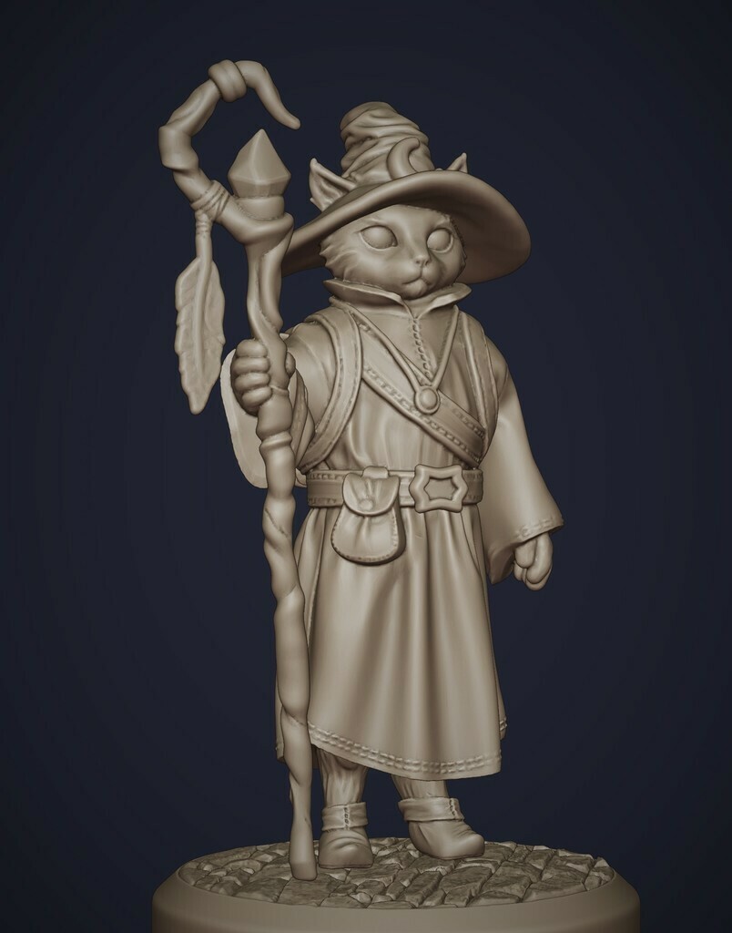 Archivo 3D gratis Gato mago 🐱・Modelo para descargar y imprimir en 3D・Cults