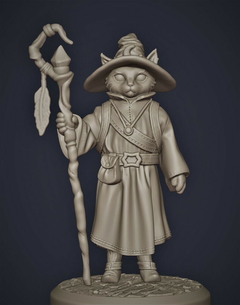 Archivo 3D gratis Gato mago 🐱・Modelo para descargar y imprimir en 3D・Cults
