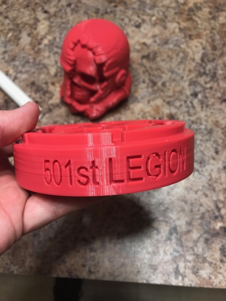 Free 3D file Empire Symbol Base - For Storm Trooper Head・3D printing ...