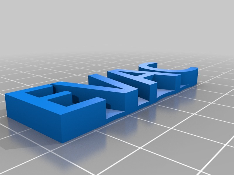 Free 3D file EVAC Text・3D print model to download・Cults