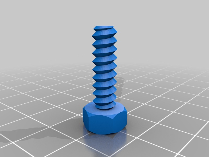 Free 3D file M6 Bolt 20mm 2mm thread・3D print design to download・Cults