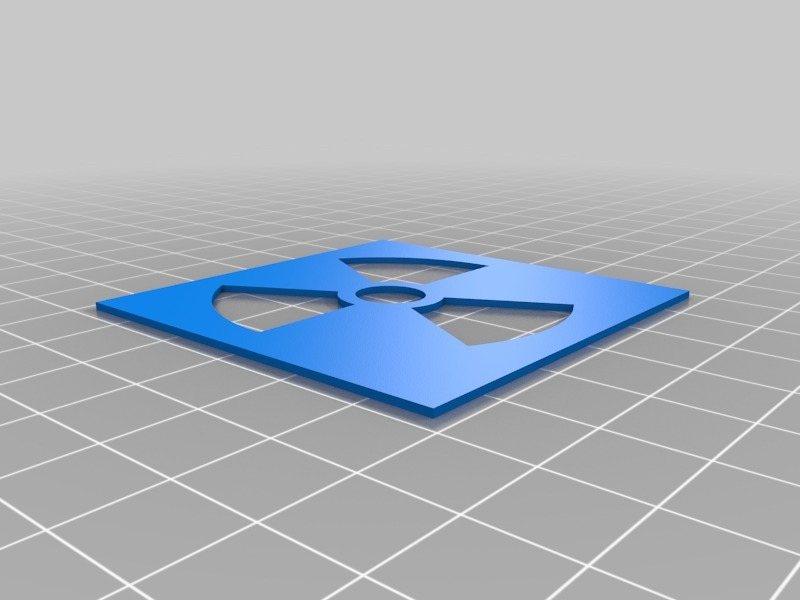 Free 3D file Radioactive logo stencil ☢️・3D print design to download・Cults