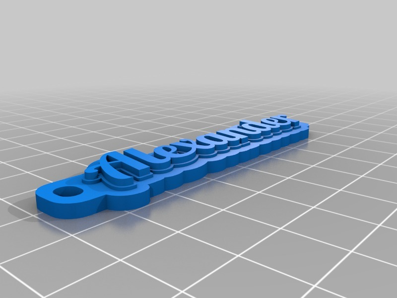 Free 3D file Alexander's Keychain・3D printable model to download・Cults