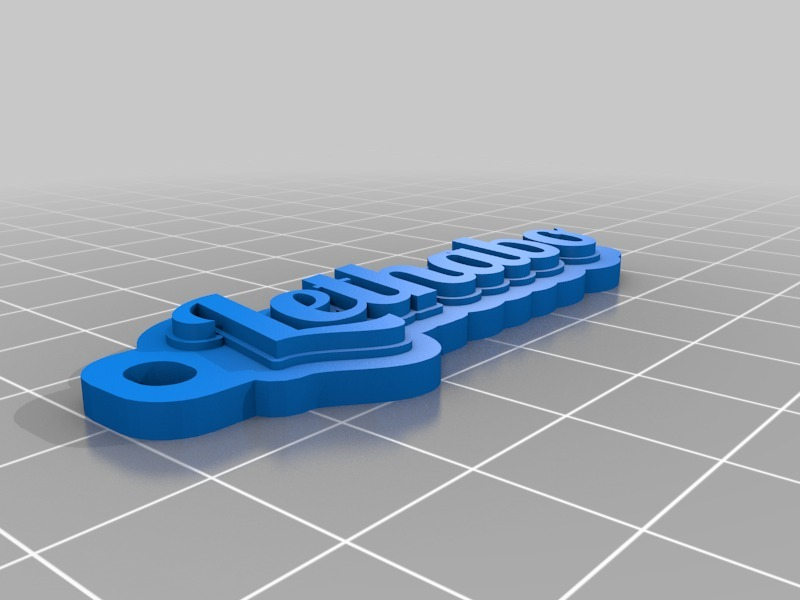 Free 3D file Lethabo's Keychain・Design to download and 3D print・Cults