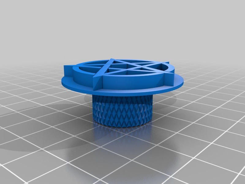 Free 3D file Guitar knob demon star・Model to download and 3D print・Cults