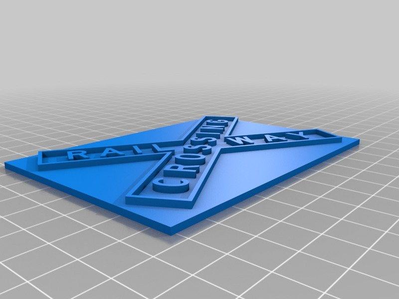 Free 3D file Railway Xing Crossbuck (G Scale)・Template to download and ...
