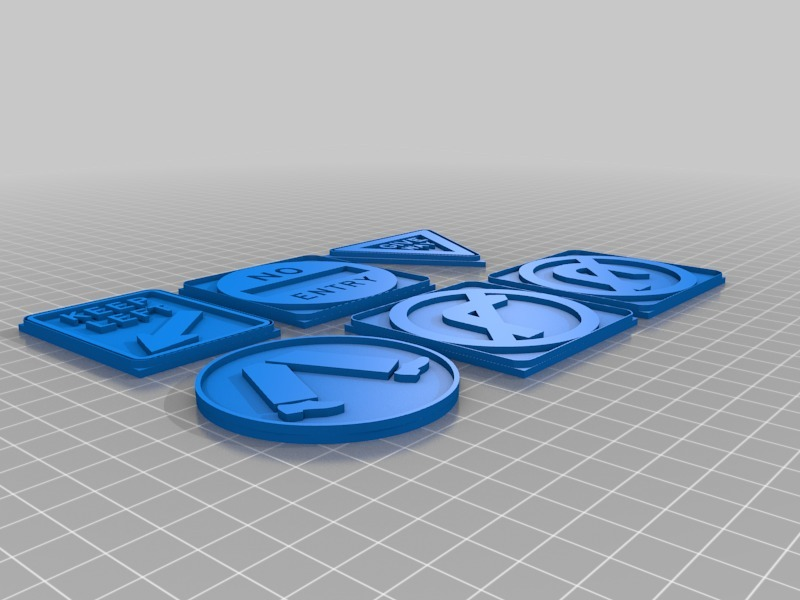 Free 3D file Traffic Signs 2・3D printing model to download・Cults