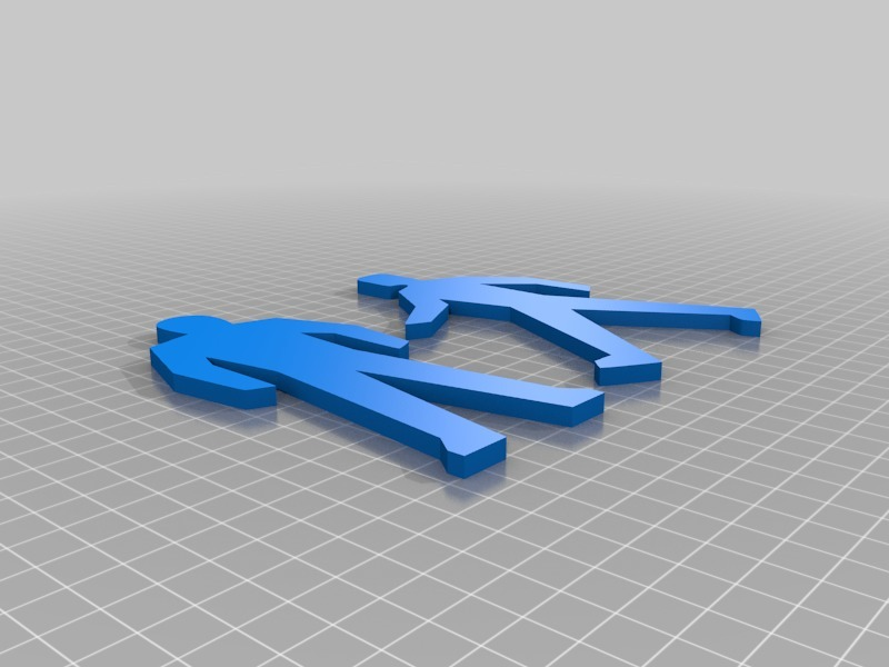 Archivo 3D gratuito Símbolos de "no caminar" y "caminar 🧞‍♂️・Objeto ...