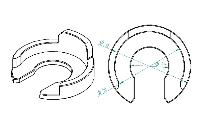 Free 3D file Bowden Clip Inner Diameter 5,5mm・3D printable model to ...