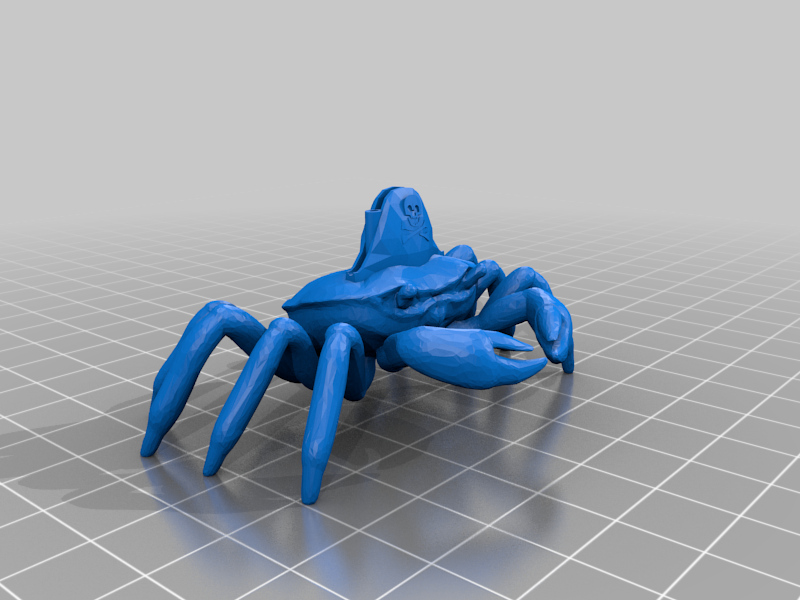 Free 3D file Pirate Crab・Design to download and 3D print・Cults