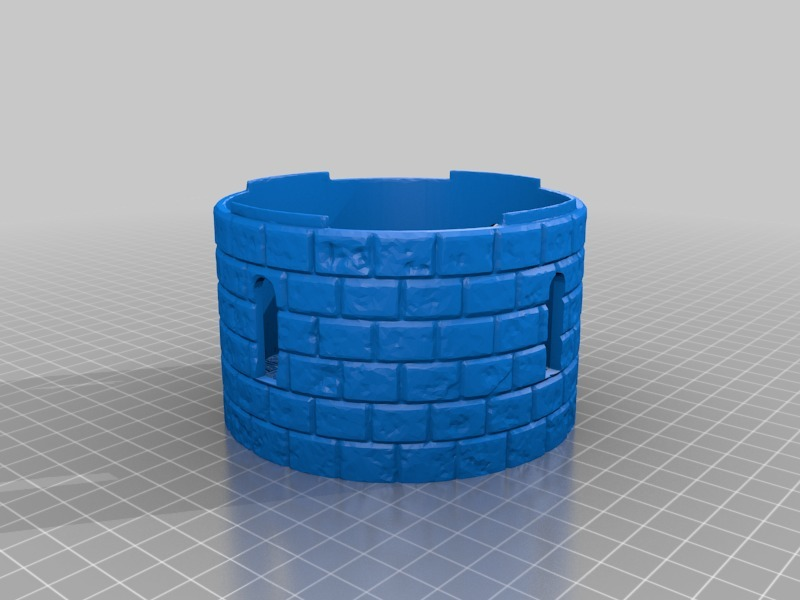 Free 3D file Round Tower w/ Open Doors・3D printing template to download ...