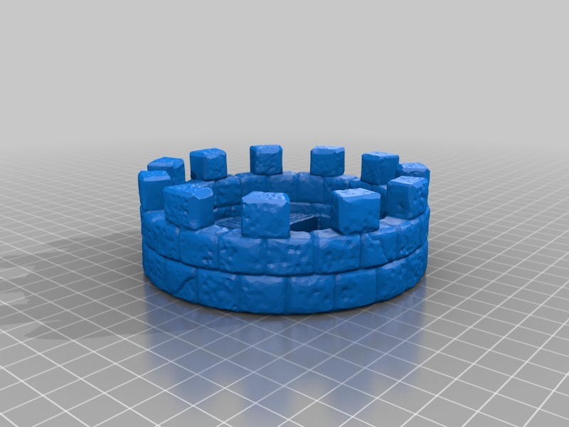Free 3D file Round Tower w/ Open Doors・3D printing template to download ...