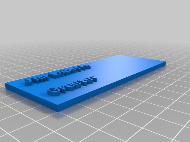 Free 3D file LaBelle Custom name plate・3D printable design to download ...
