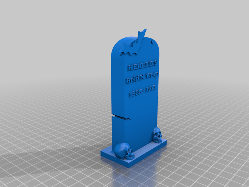 Free 3D file Halloween Prop Gravestone・3D print design to download・Cults