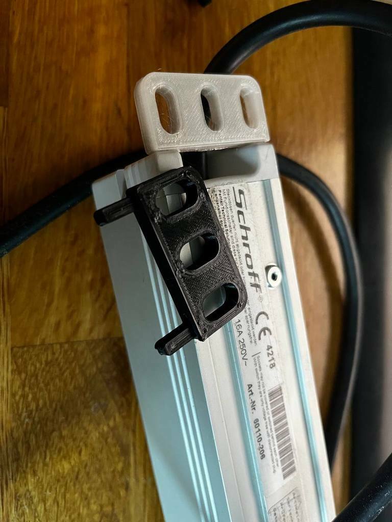 Free 3D file Schroff 1U power strip Bracket 🏢・3D print design to ...
