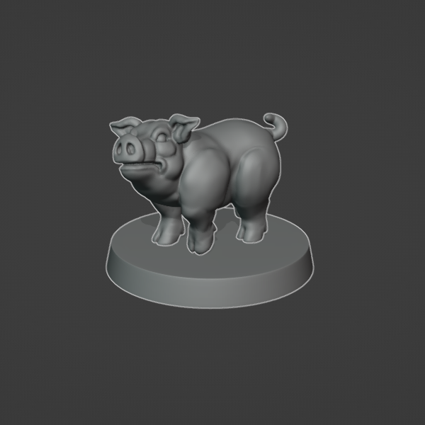 Free STL file Сute pig・Model to download and 3D print・Cults