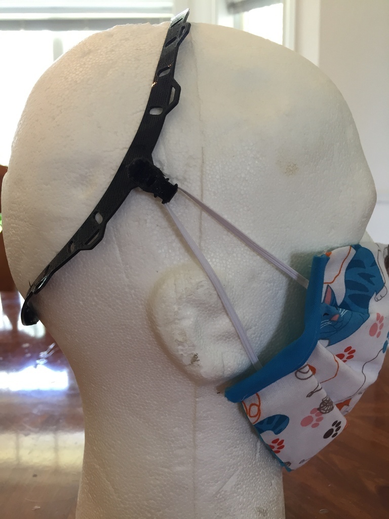 Free 3D file Adjustable and Flexible Mask Harness・3D printing idea to ...