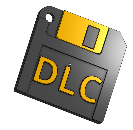 Free 3D file DLC Floppy Disk Earring・3D print model to download・Cults