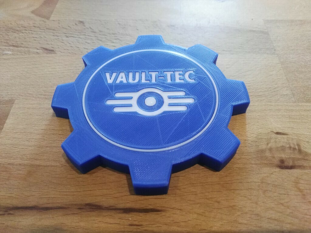 Archivo 3D gratuito Fallout Vault Tec Coaster 🍔・Objeto para descargar e ...