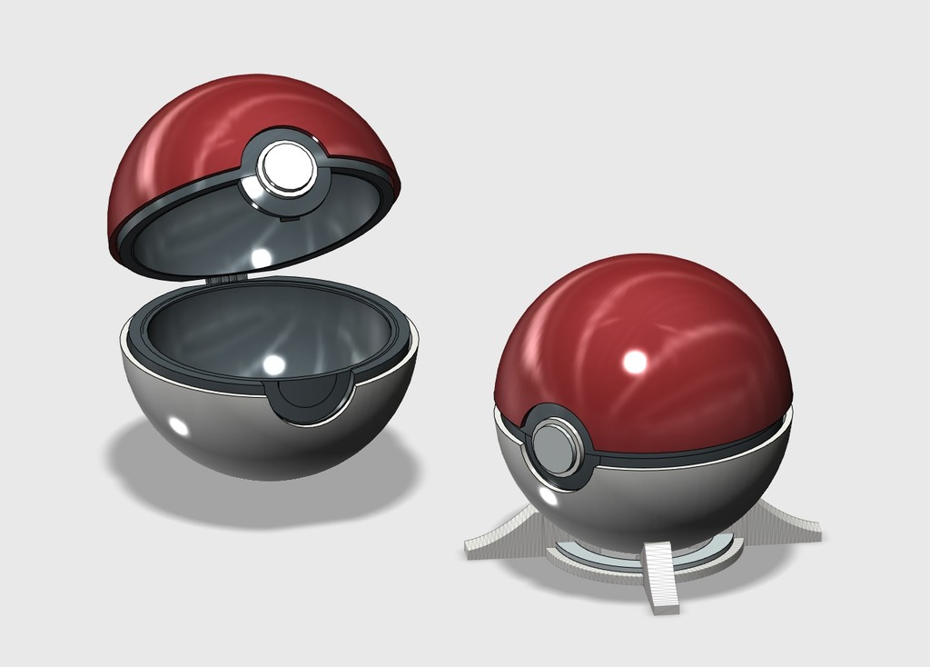 Free 3D file Classic Pokeball. ^Needs revision*・3D printer design to ...