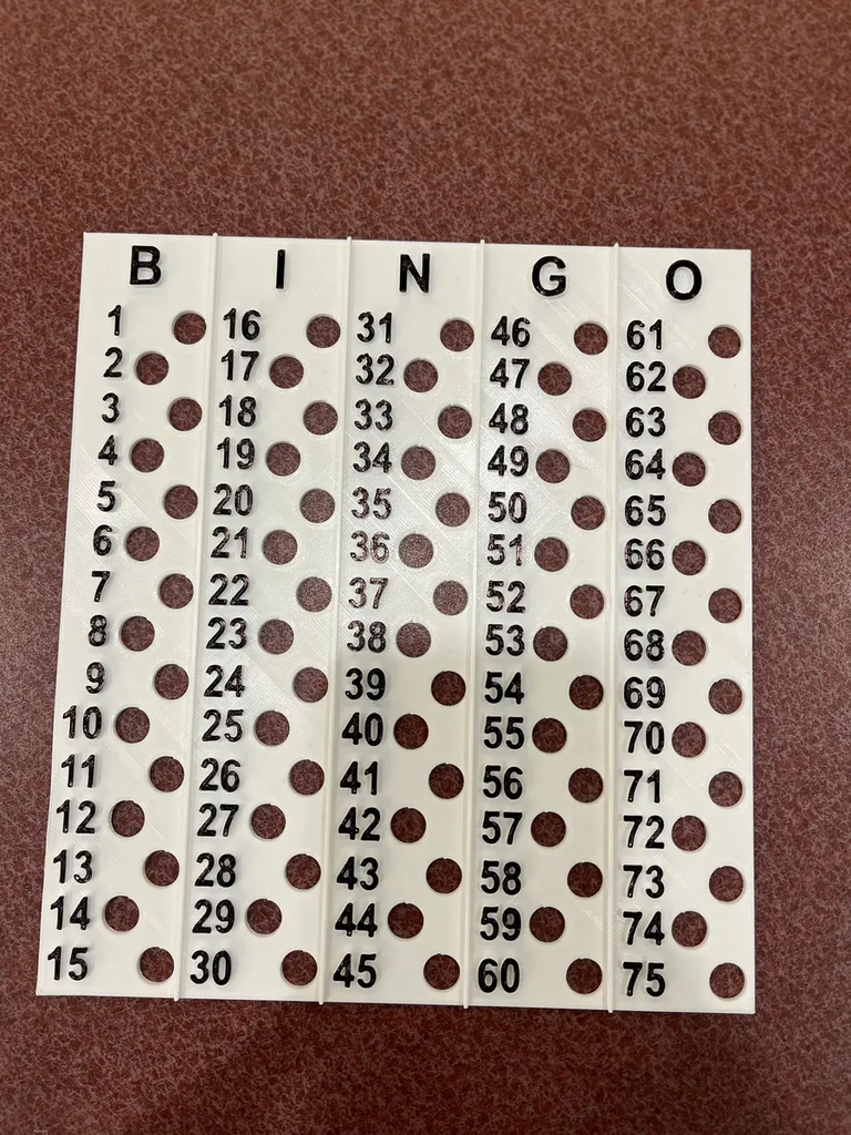 Free 3D file BINGO Ball Holder Board・3D print design to download・Cults