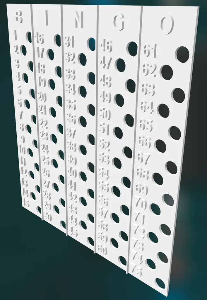 Free 3D file BINGO Ball Holder Board・3D print design to download・Cults