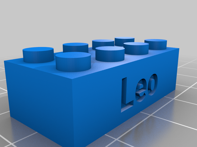 Free STL file Brick 4x2 Leo・3D printable model to download・Cults